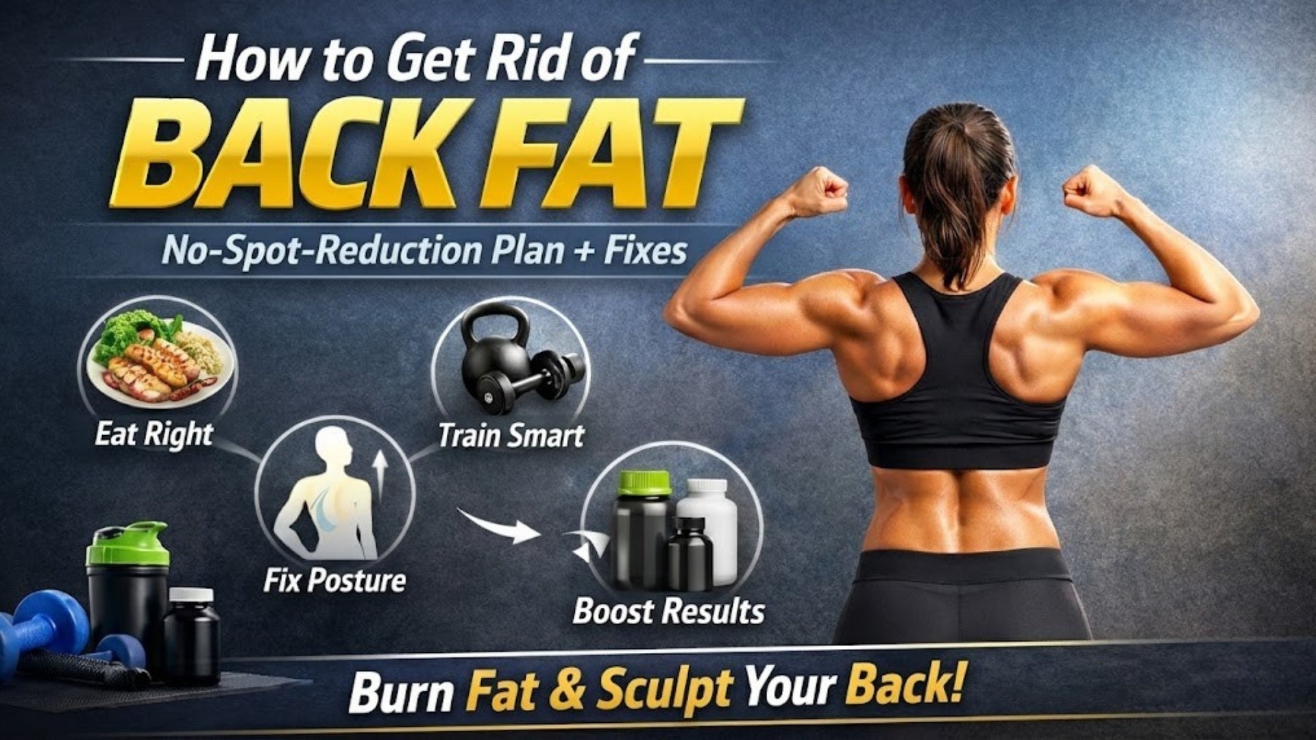 How to Get Rid of Back Fat: No-Spot-Reduction Plan + Fixes