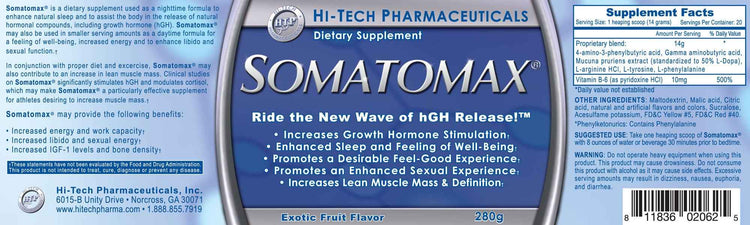 Somatomax - Effective Sleep Aid & Growth Hormone Release Supplement — NSS