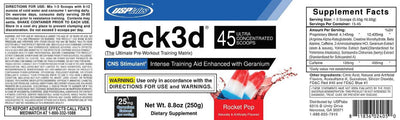 USP Labs Jack3d Pre Workout - 45 Servings