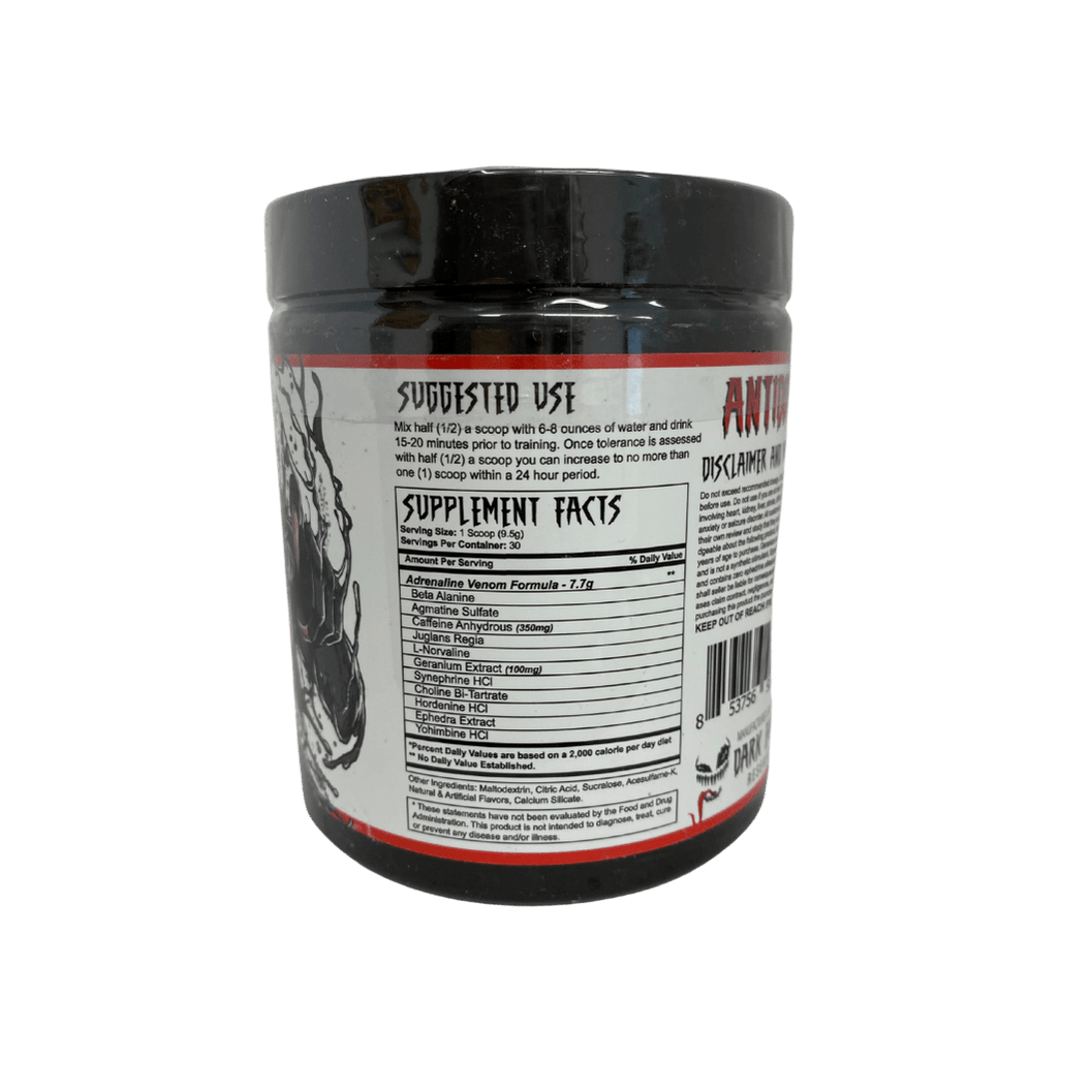 Venom Pre Workout | Dark Earth Research | 100mg Geranium — NSS